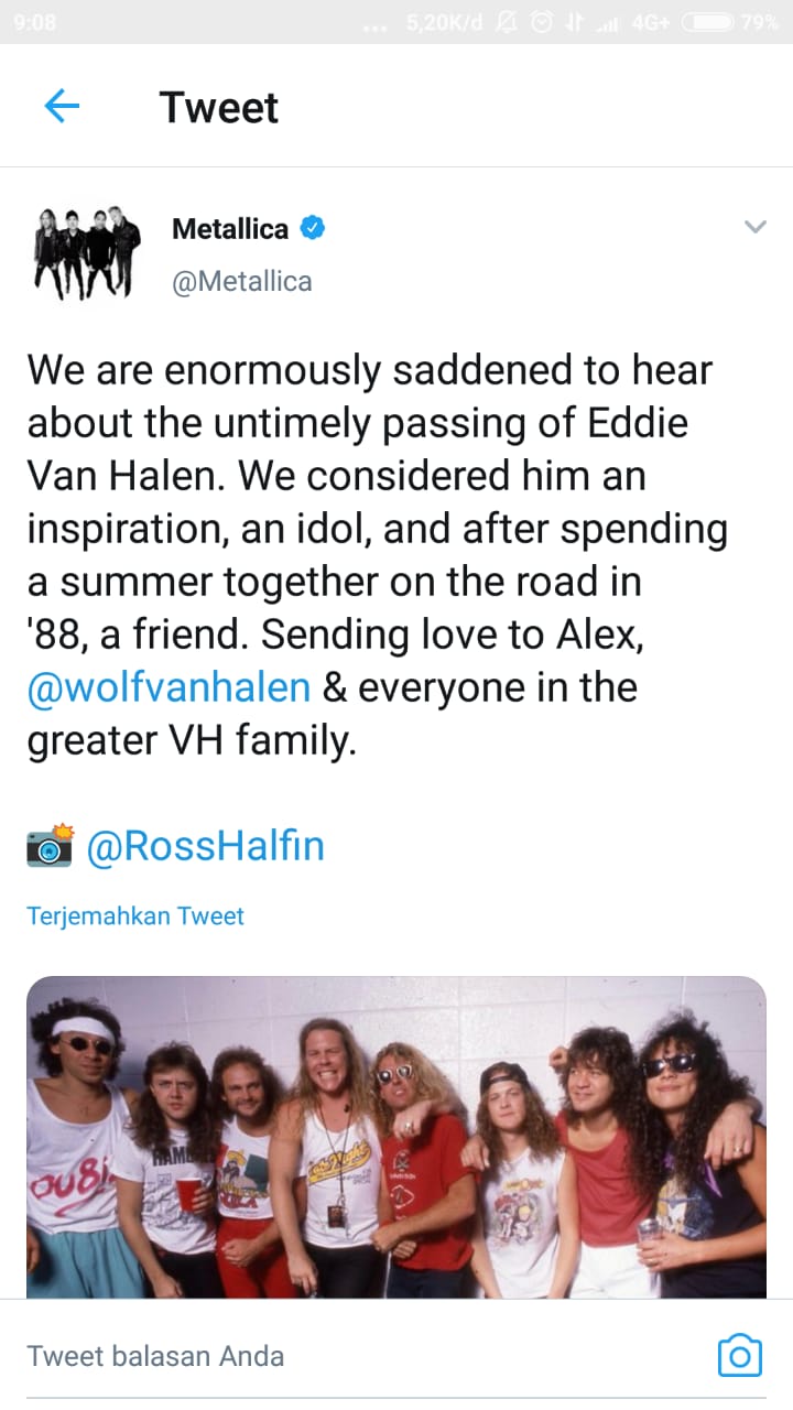 Trending Twitter Pagi Ini Membanjiri Doa untuk Van Halen.