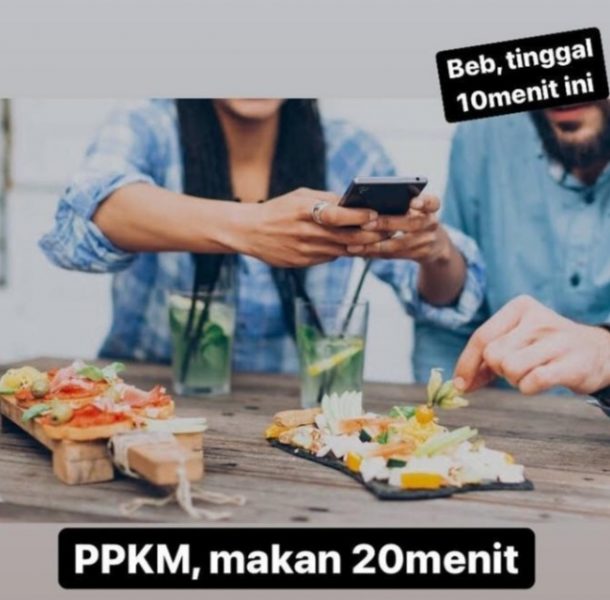 Bikin Ngakak! Meme Makan di Warteg dengan Durasi 20 Menit PPKM