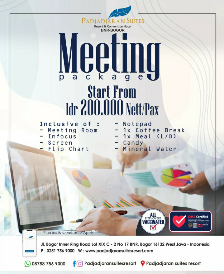Paket Meeting dengan Berbagai Benefit di Padjadjaran Suites Hotel