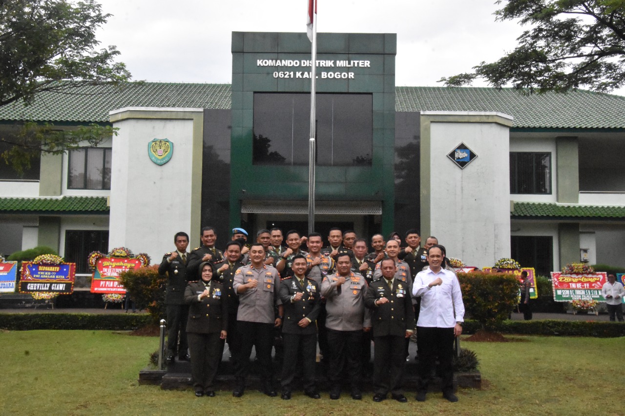 Polres Bogor Beri Kejutan ke Kodim 0621 Kabupaten Bogor