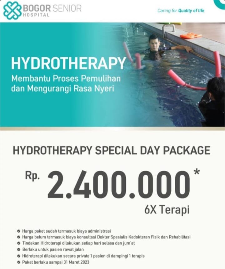 Hidroterapi di Rumah Sakit Bogor Senior Hospital, Solusi Masalah Nyeri
