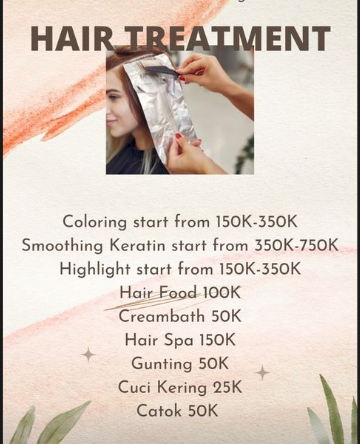 Daftar Harga Treatment Sauzan Salon: Murah, Kualitas Premium!
