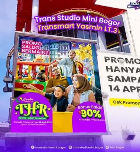 Jelang Lebaran, Yuk Segera Nikmati Promo THR di Trans Studio Mini Bogor