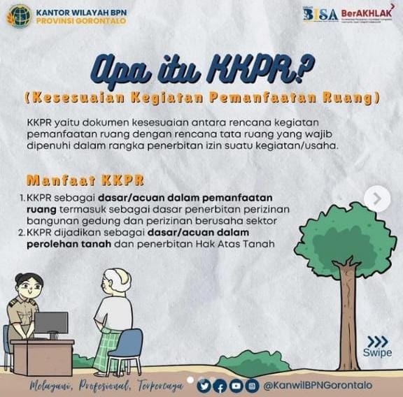 Ulasan KKPR dan Alur Pendaftaran PTP BPN Provinsi Gorontalo