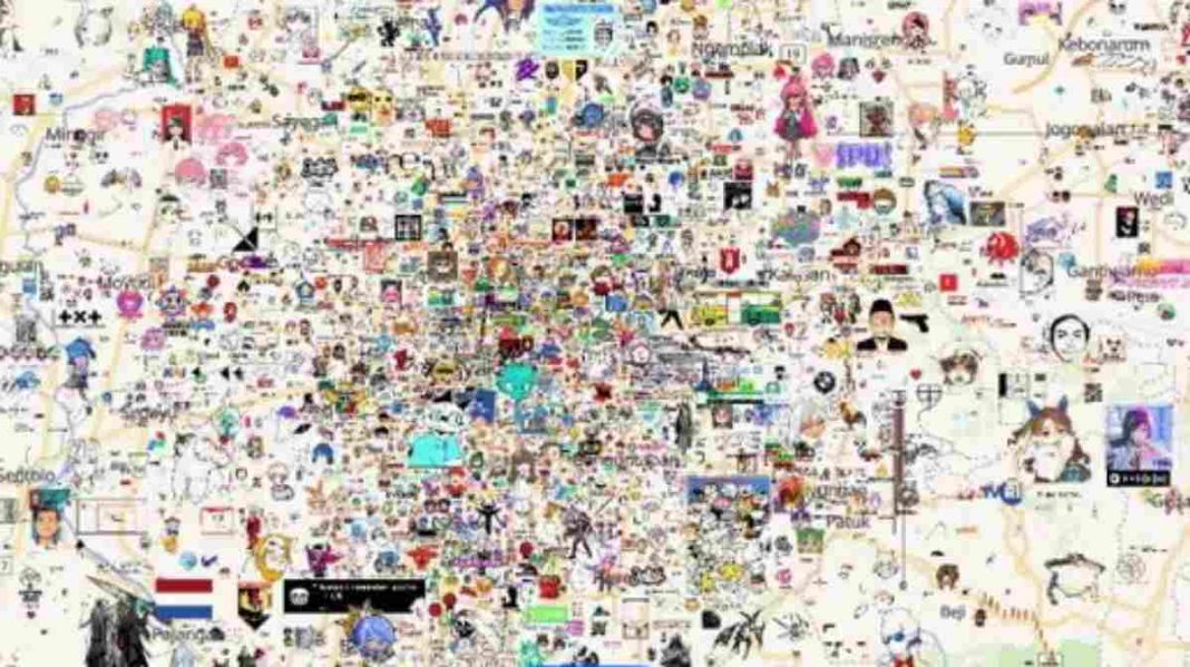 Cara Main Wplace Online, Viral Situs Gratis Corat-coret Peta Dunia ...